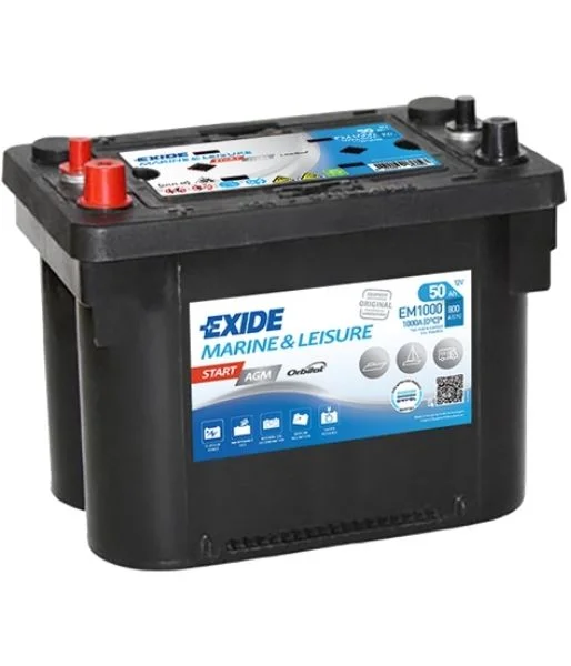 Exide EM1000 12V 50Ah Orbital AGM Maxxima AKÜ - İstanbul Lastik Shop